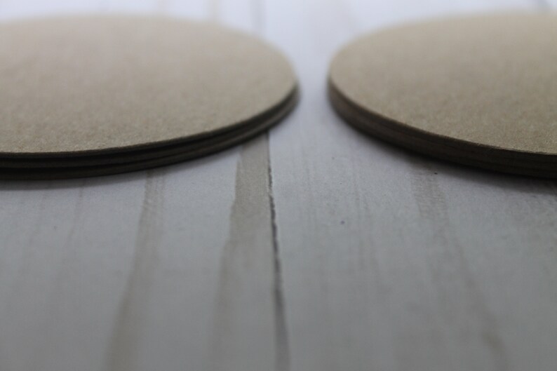 3 Chipboard Die Cut Circle W/separate Ring 4