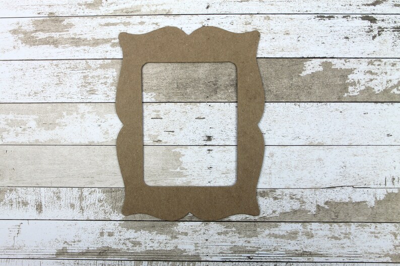 3 Elegant Bracket Frames Bare Chipboard Bracket Style - Etsy