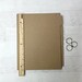 9" X 11" Tabbed Chipboard Album - Blank Scrapbook-bare Journal - Choose ...