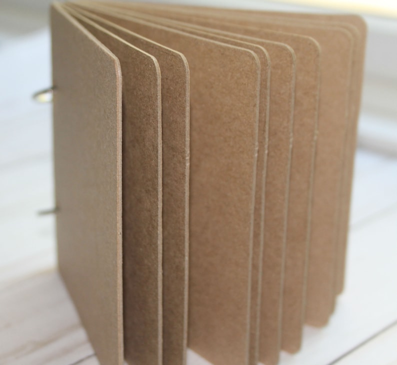 4" Mini Album-blank Scrapbook-10 Pages (or More) Bare Chipboard Book ...