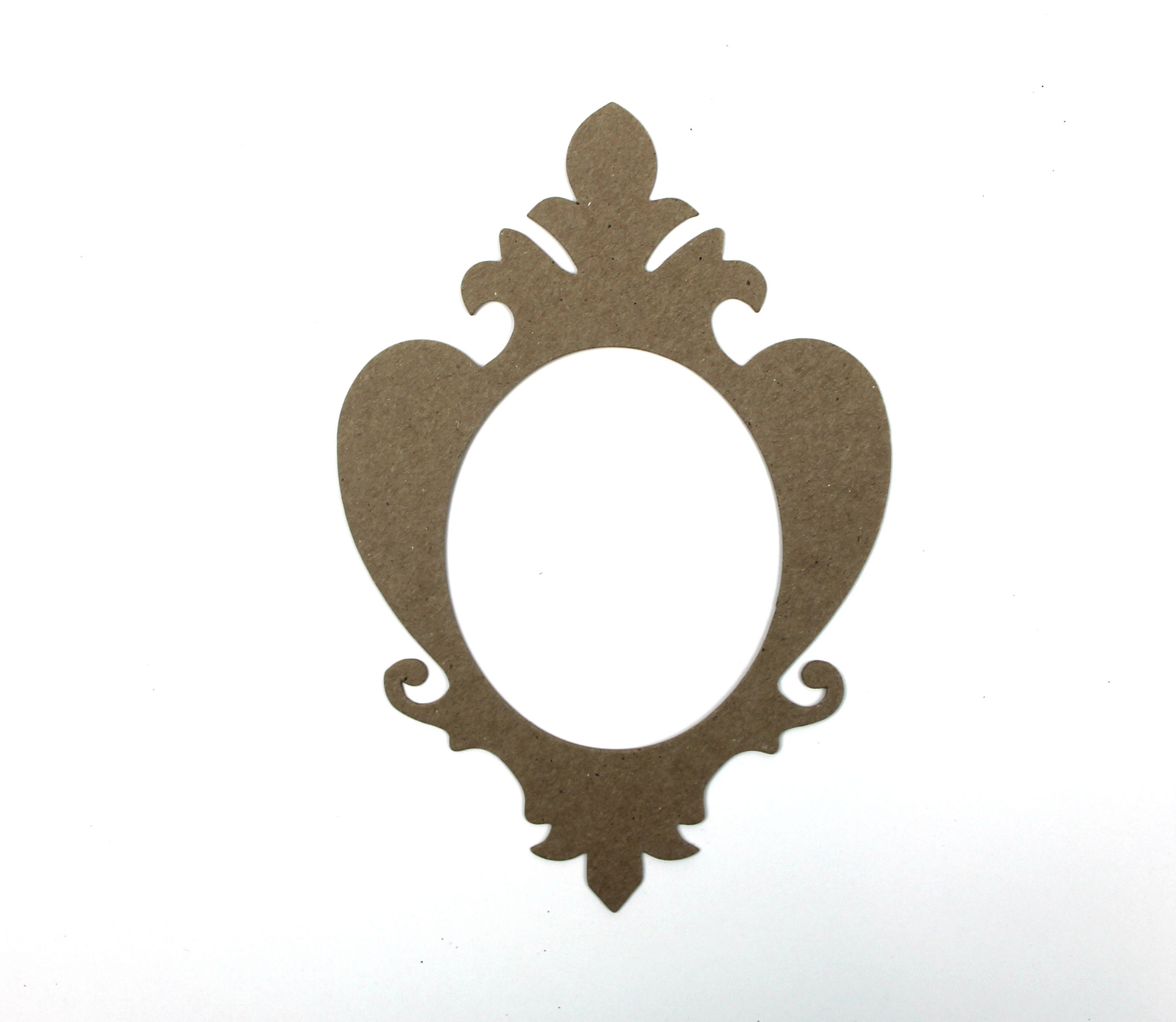 3 Elegant Oval Frames Bare Chipboard Frame With Oval Opening - Etsy