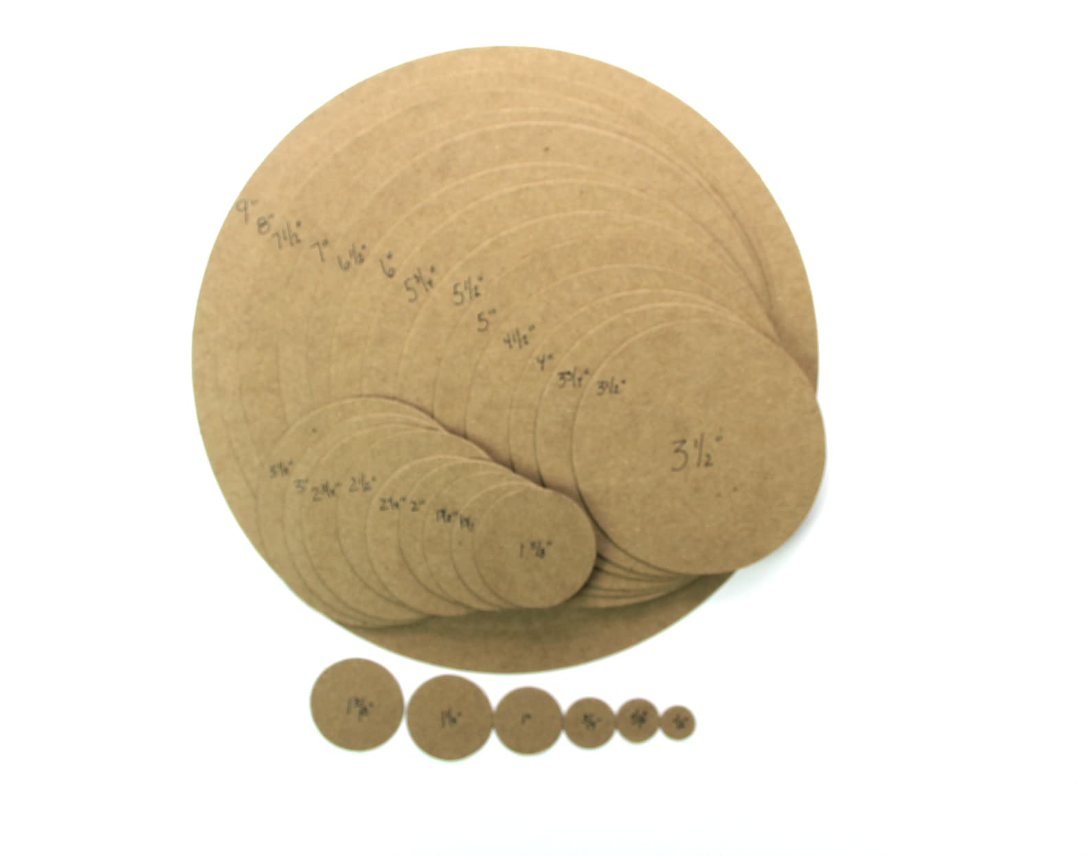 Cardboard Circle Die Cuts Blank Chipboard-circles Brown - Etsy