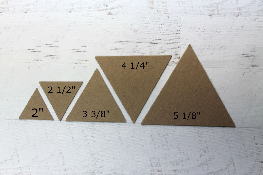 Bare Chipboard Triangles - Choose From 5 Sizes - Choose Thin or Thick ...