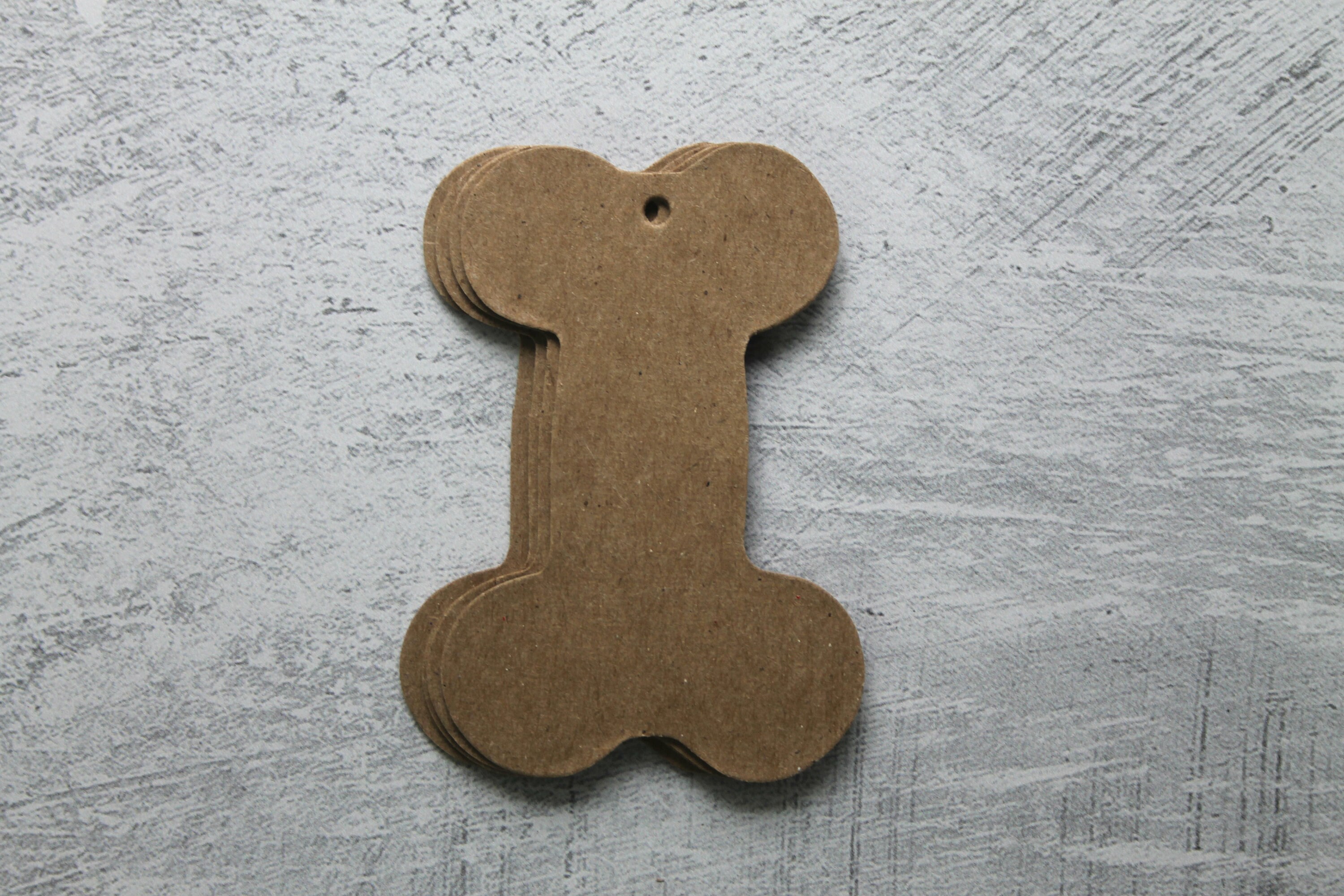 4 Dog Bone Tags Bare Chipboard Dog Bone Shaped Tag Die Cuts - Etsy