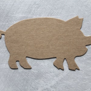 3 Pig Bare Chipboard Large Die Cuts 5 1/8"w X 2 3/4"h - Etsy