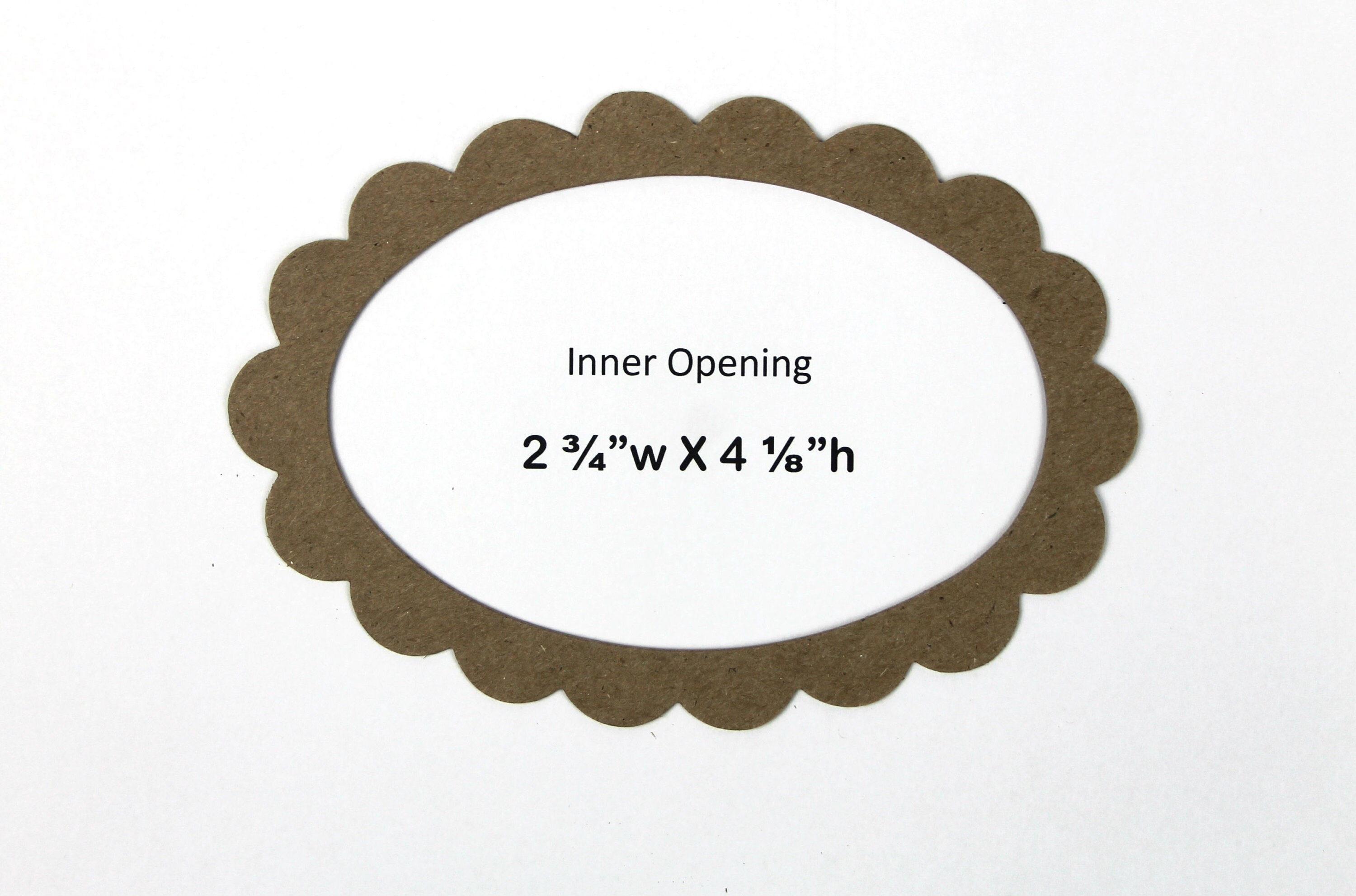 3 long oval chipboard frames Bare chipboard oval Frames | Etsy