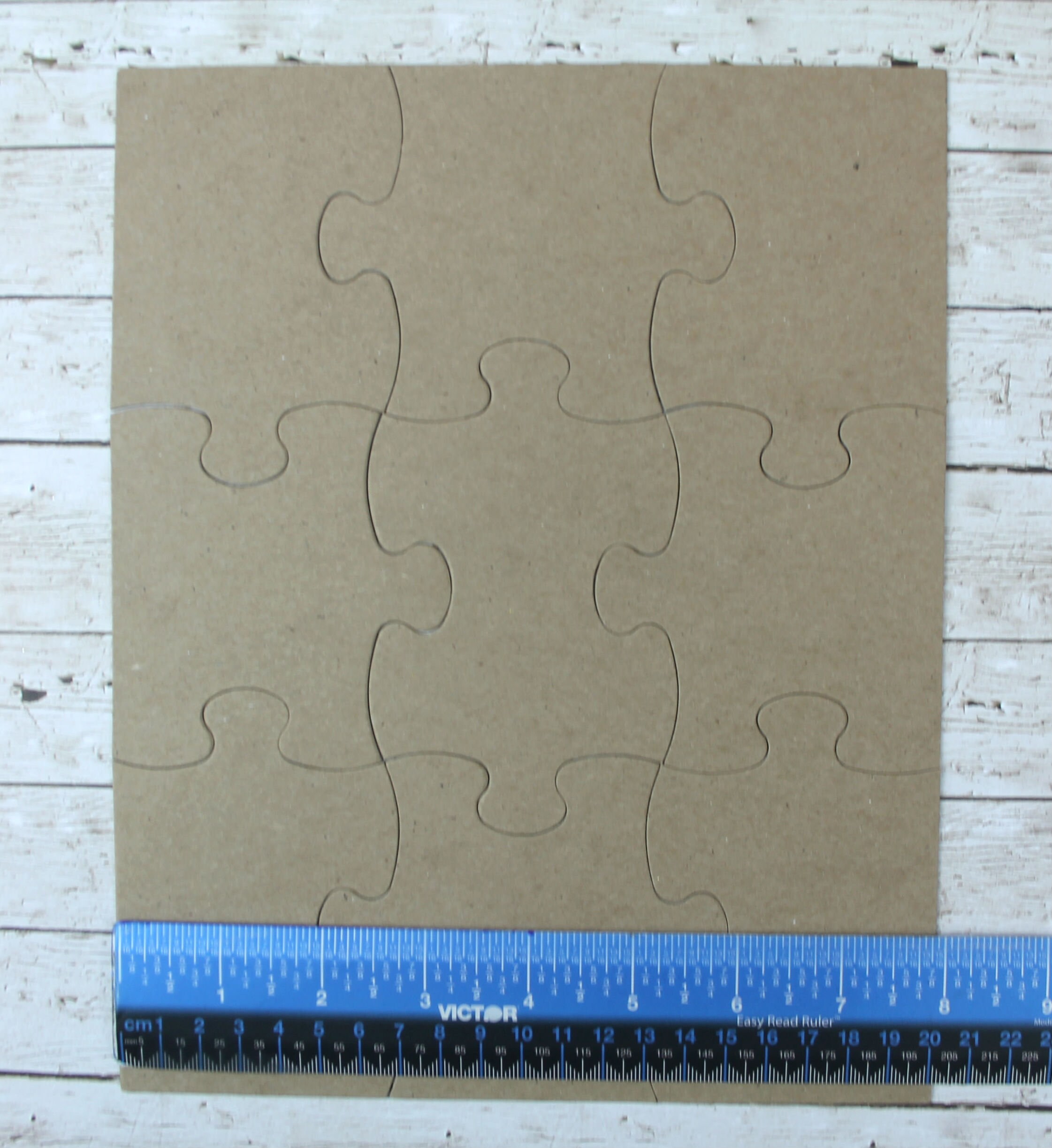 9 Piece 10 X 8 Jigsaw Puzzle Bare Chipboard Die | Etsy