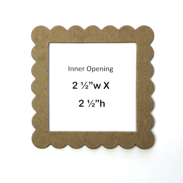 Scalloped Square Frames - Etsy