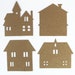 Large Chipboard House Die Cuts - 4 Styles to Choose From - Chipboard ...