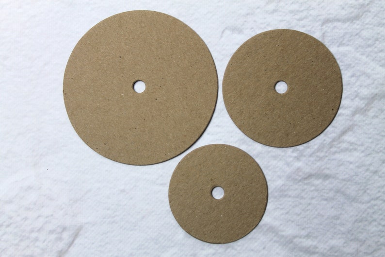 Cardboard Circles With Hole-chipboard Corrugated White - Etsy