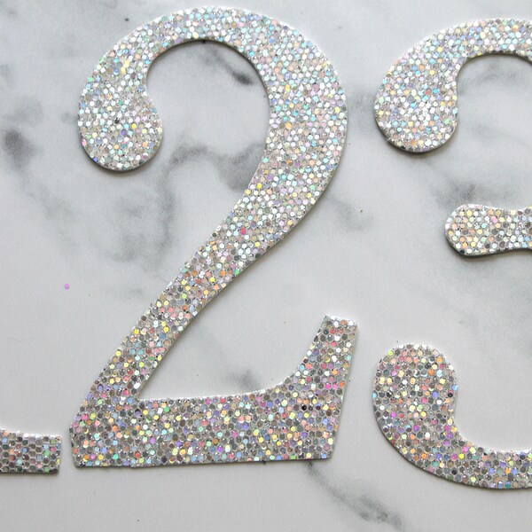 Glitter Table Number - Etsy