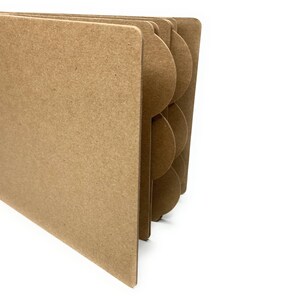 Tabbed Scrapbook-blank Chipboard Album-8 Page Bare Chipboard Book 7 1/2 ...
