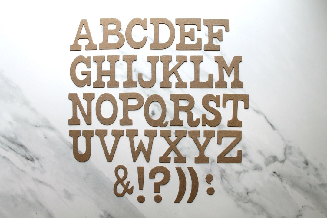 2" Carnival Uppercase Chipboard Alphabet [choose 26 or 52] - Etsy