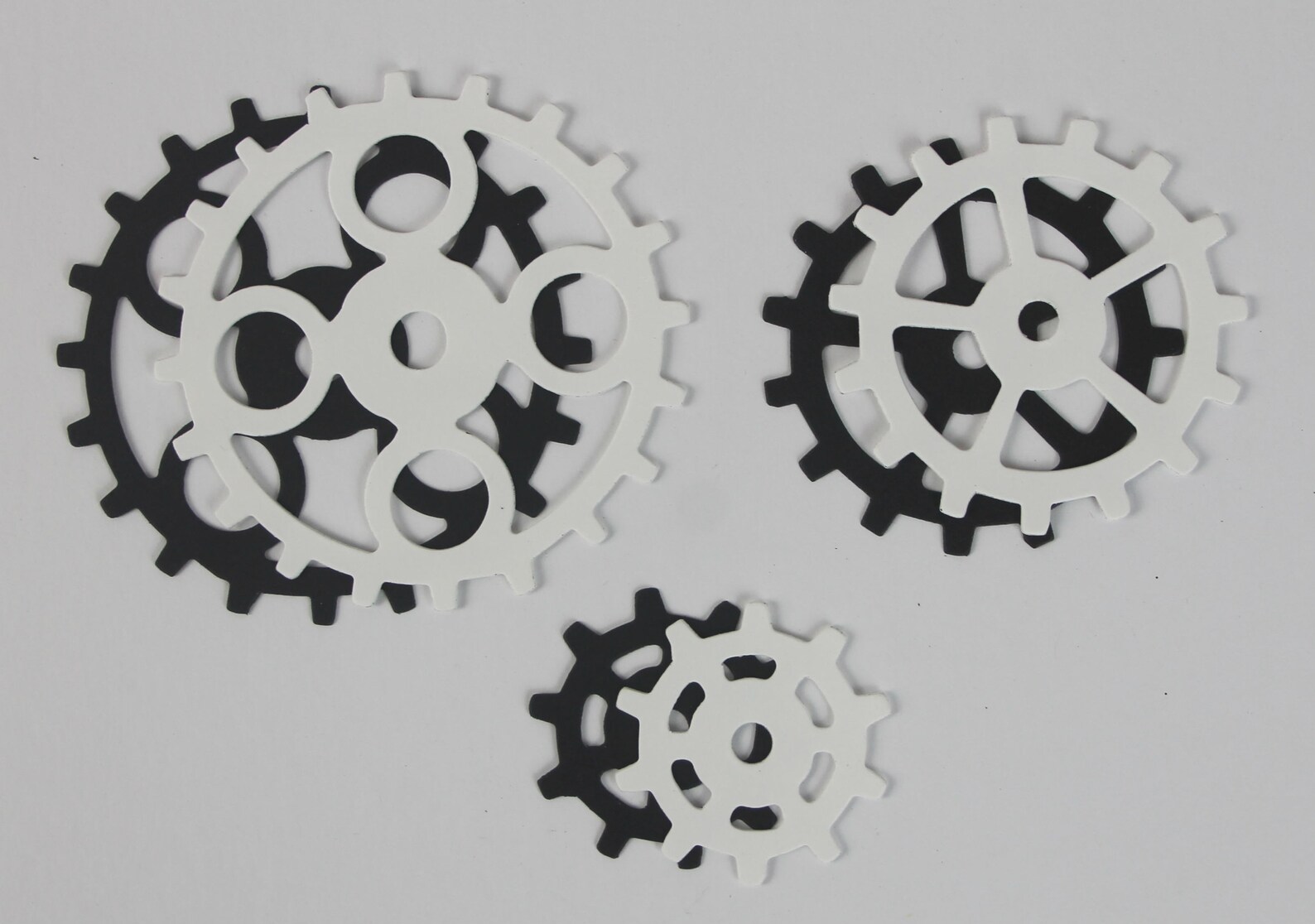 6 Cogs Gear Die Cuts in 3 Sizes Choice of Paper or Chipboard | Etsy