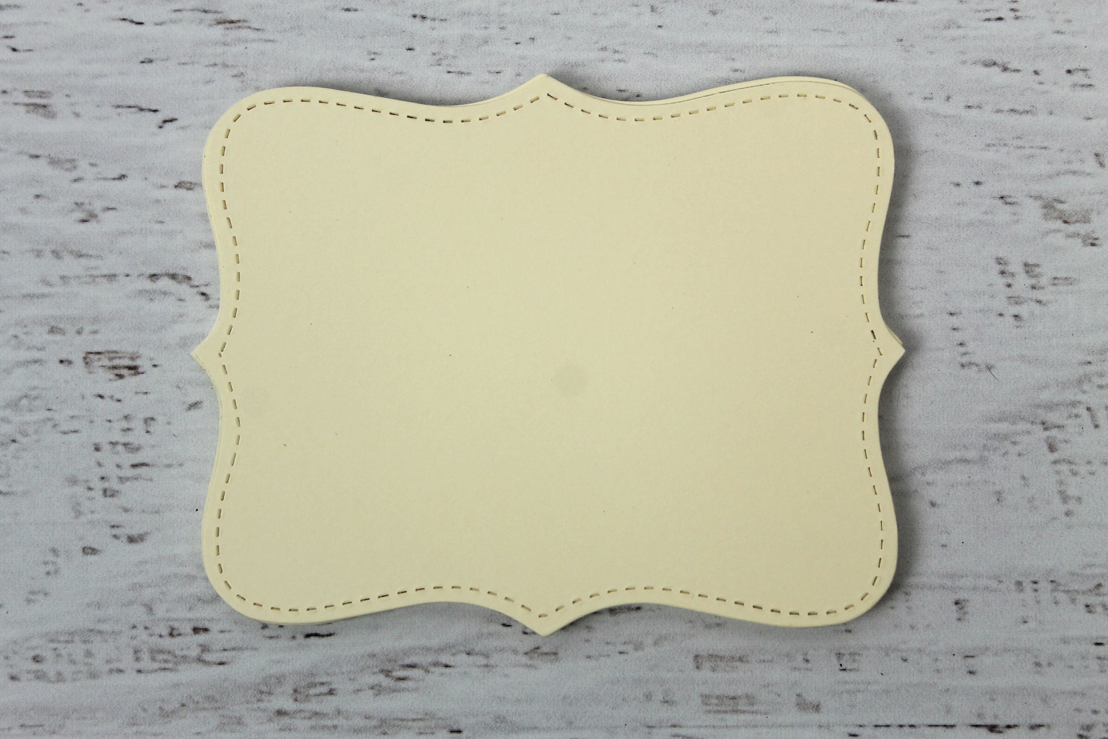 10 Paper Brackets With Stitched Edge Paper Die Cuts - Etsy