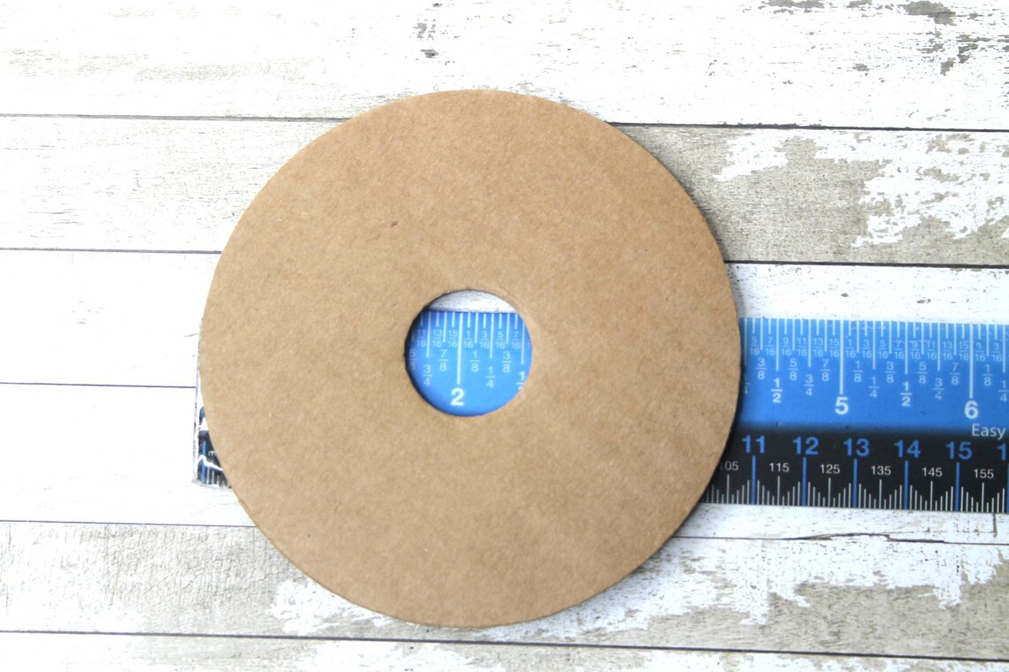 Cardboard Circle Die Cuts With Center Hole-blank | Etsy