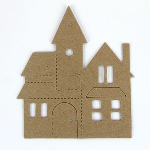 Large Chipboard House Die Cuts - 4 Styles to Choose From - Chipboard ...