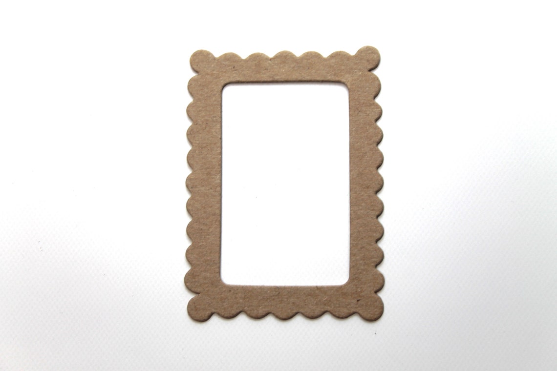 4 Mini Frame Die Cuts - Bare Chipboard Mini Frame Cut Outs [4 Styles to ...