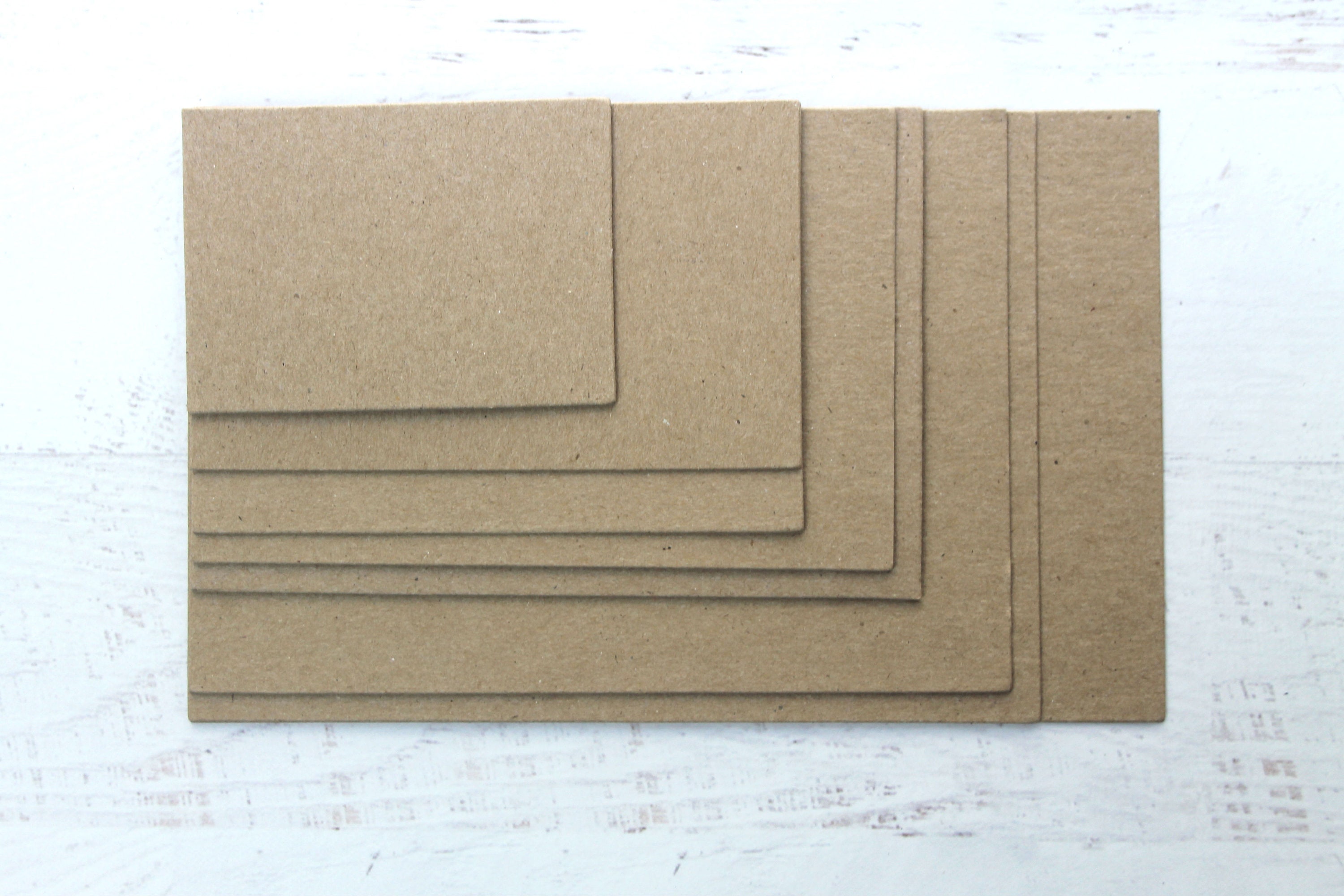 Blank Rectangle Chipboard Die Cuts Brown Chipboard-cardboard - Etsy