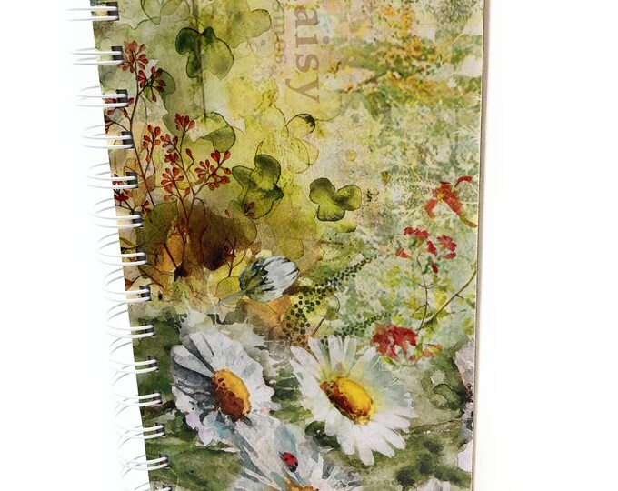 Daisy and Ladybug Handmade Album-chipboard & Paper Blank Scrapbook-4 1/ ...