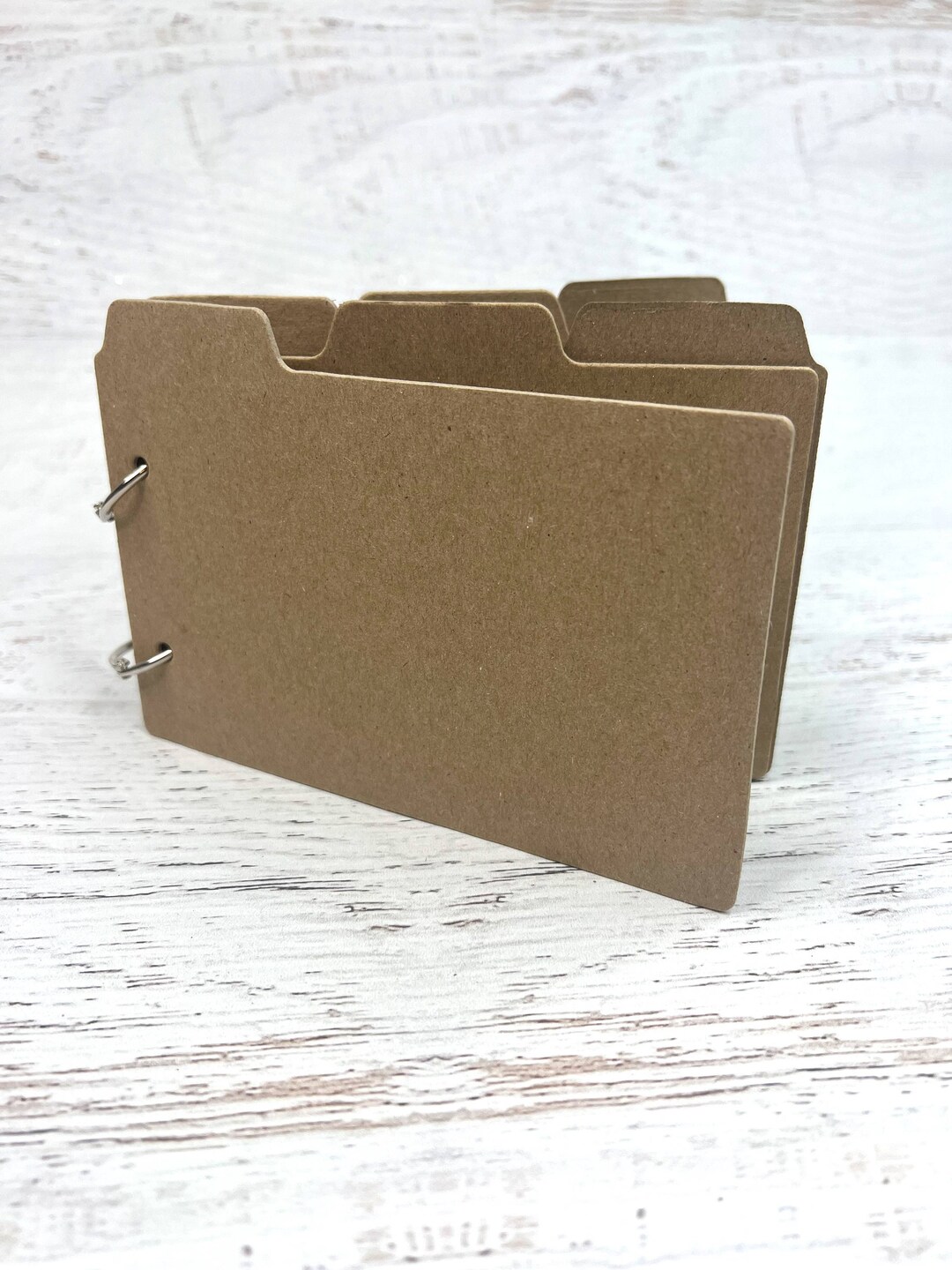 Tabbed Scrapbook - Blank Chipboard File Folder Album - Mini Scrapbook ...