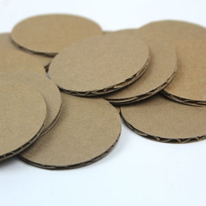 Corrugated Cardboard Circles Die Cuts for Stringing...making Garlands ...