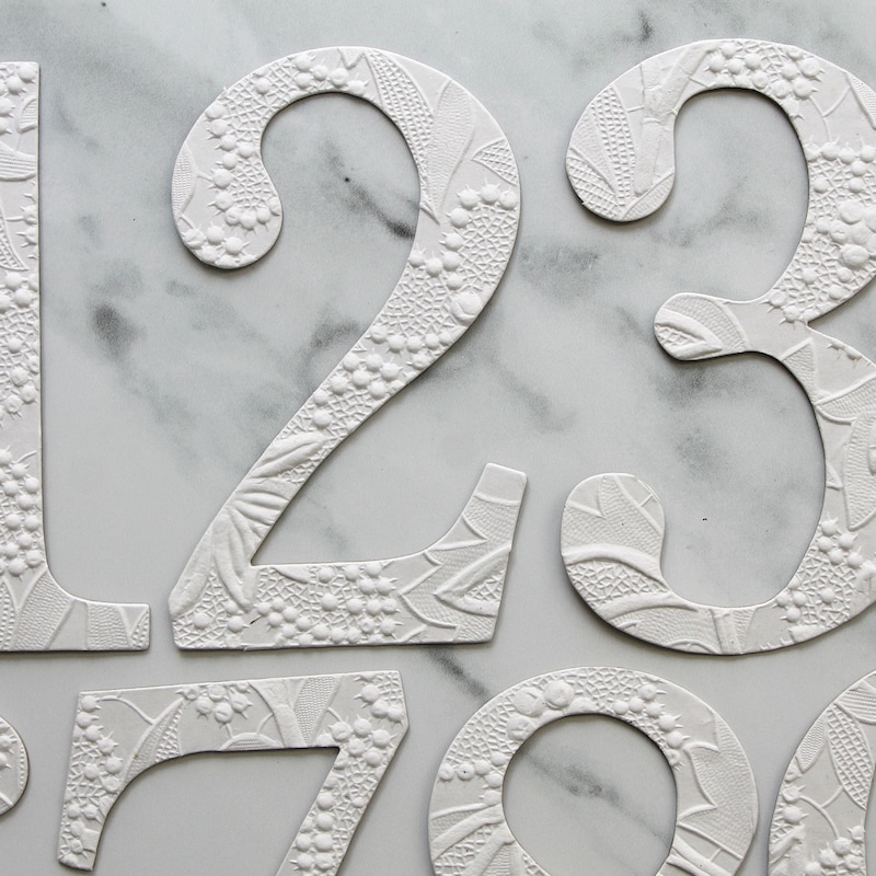 White Table Numbers - Etsy