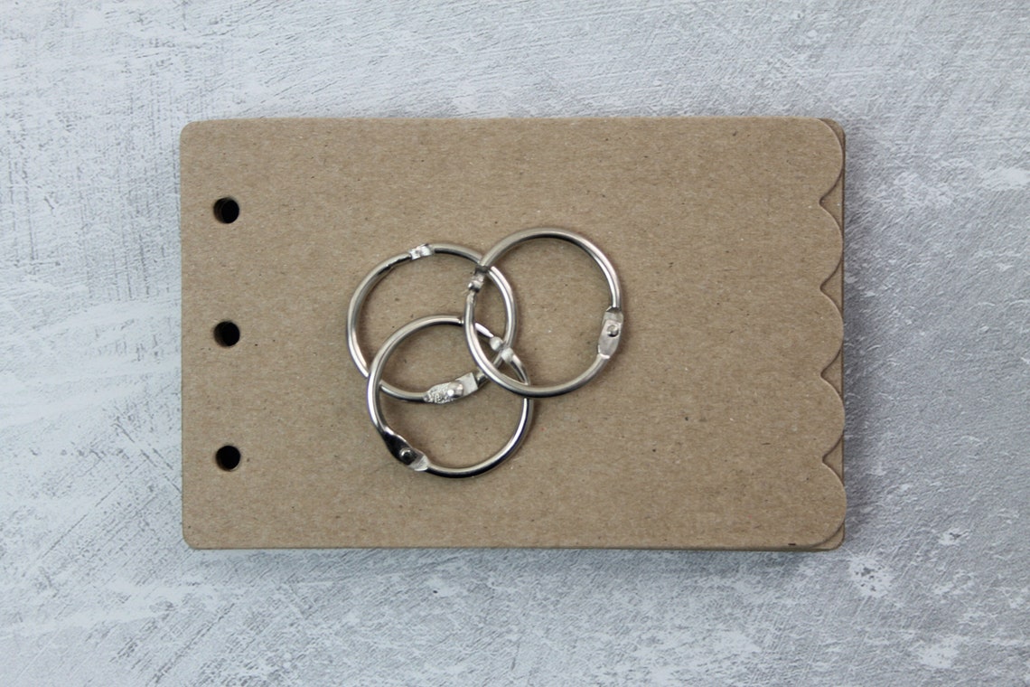 Small Scrapbook Album-blank Chipboard Album-mini Book-plain or ...