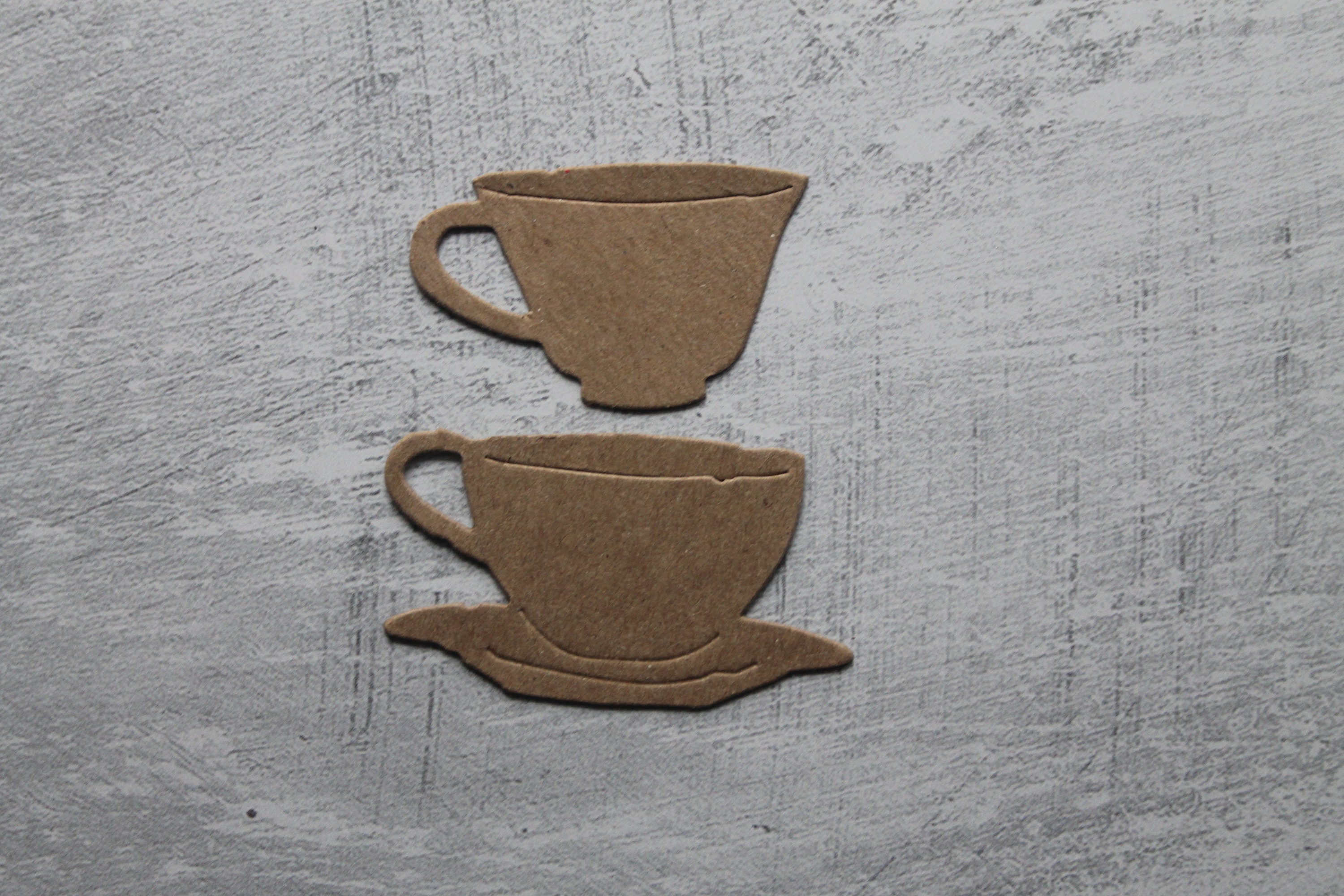 Small or Large Stacking Tea Cups Bare Chipboard Die Cuts - Etsy