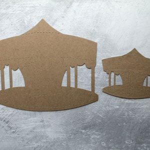 Carousel Cut Outs - DIY Chipboard Carousels Die Cuts - Carousel Theme ...