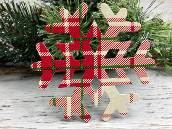Red And Green Snowflakes