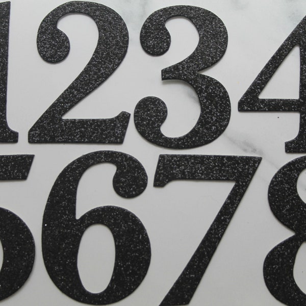 Glitter Table Number - Etsy