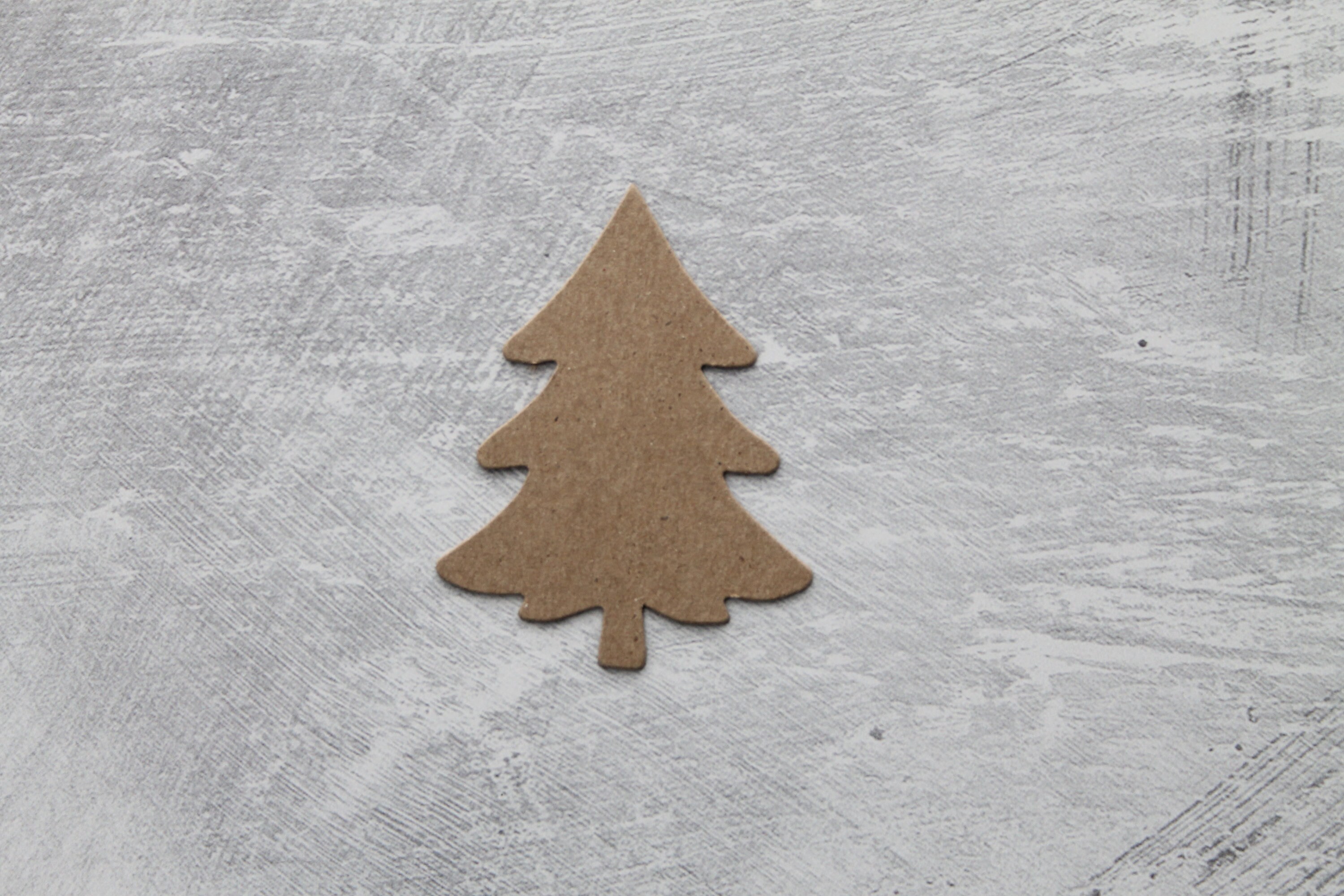 6 Small Christmas Tree Die Cuts Chipboard Christmas Pine - Etsy
