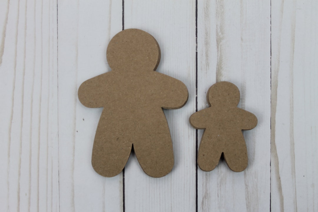Gingerbread Man Brown Paper Die Cuts Small or Large - Etsy