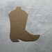 Cowboy Boot Die Cuts - Western Chipboard Die Cuts [choose Small, Large ...