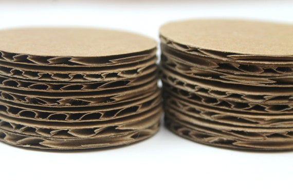 Corrugated Cardboard Circles Die Cuts for Stringing...making - Etsy
