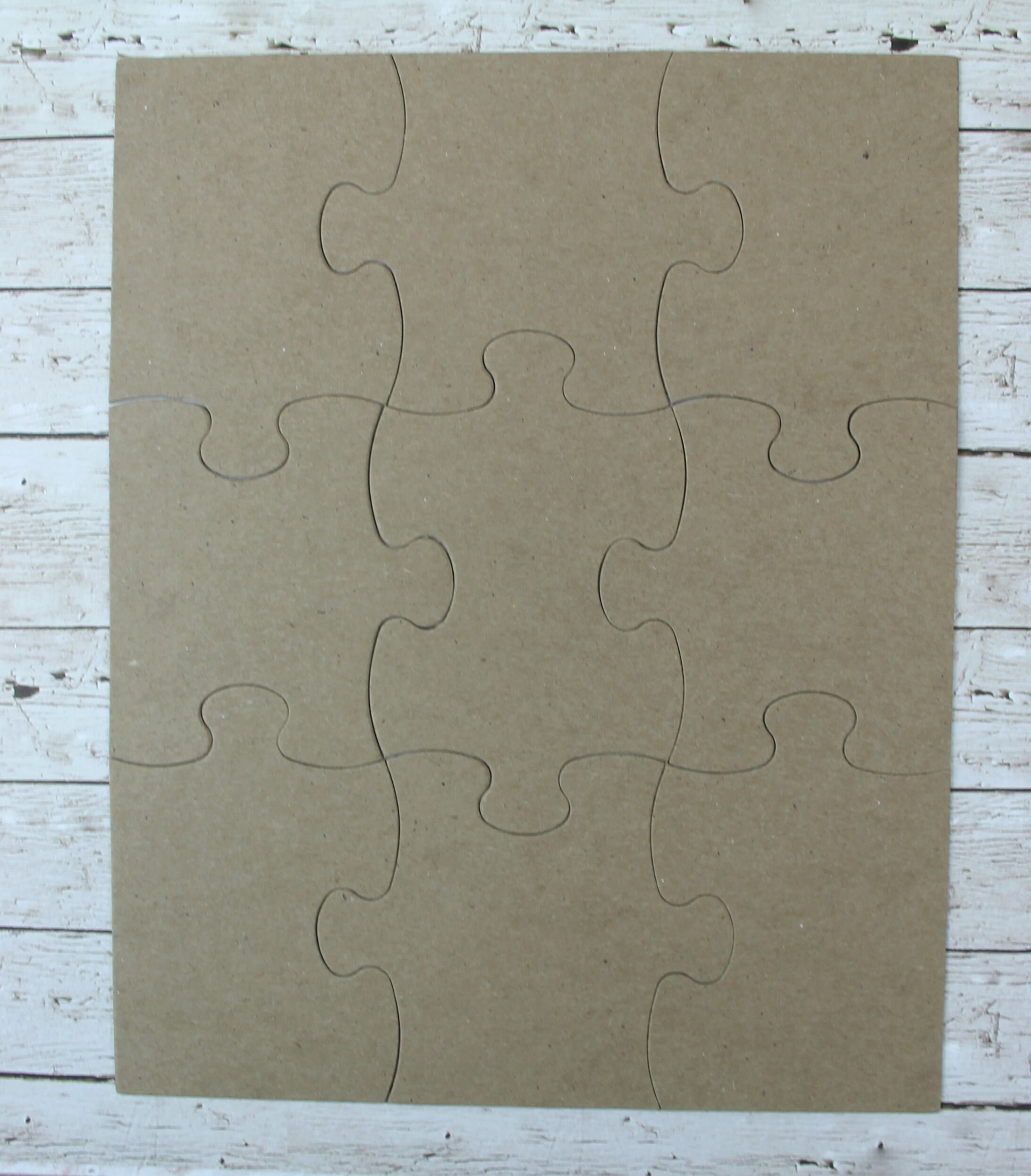 9 Piece 10 X 8 Jigsaw Puzzle Bare Chipboard Die | Etsy