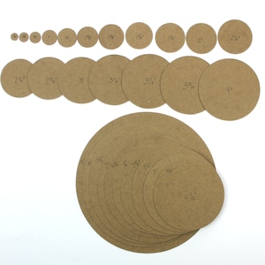Cardboard Circle Die Cuts - Blank Chipboard-circles - Brown Discs ...