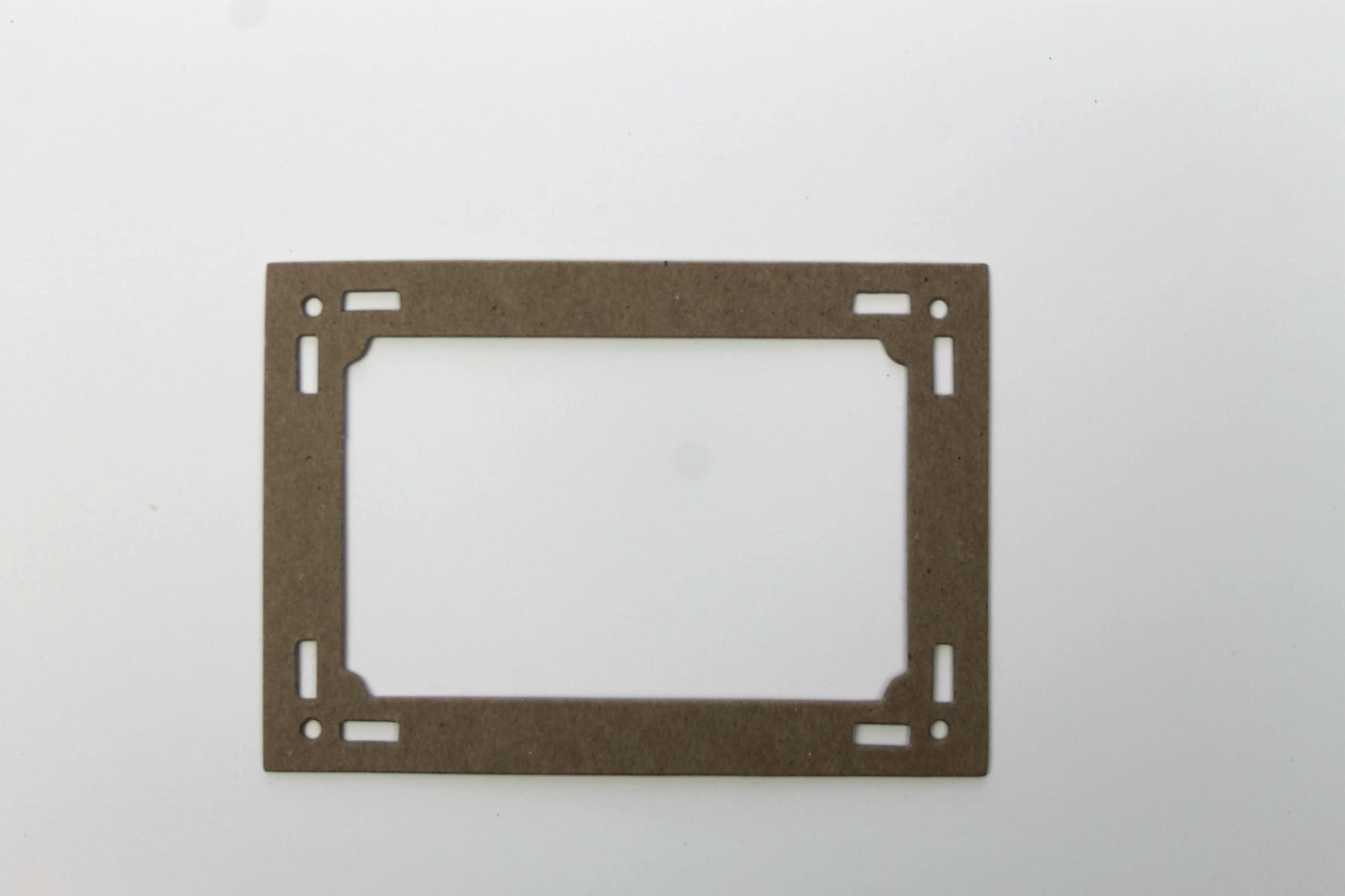 3 Art Deco Photo Frame - Bare Chipboard Rectangle Frames With Corner ...