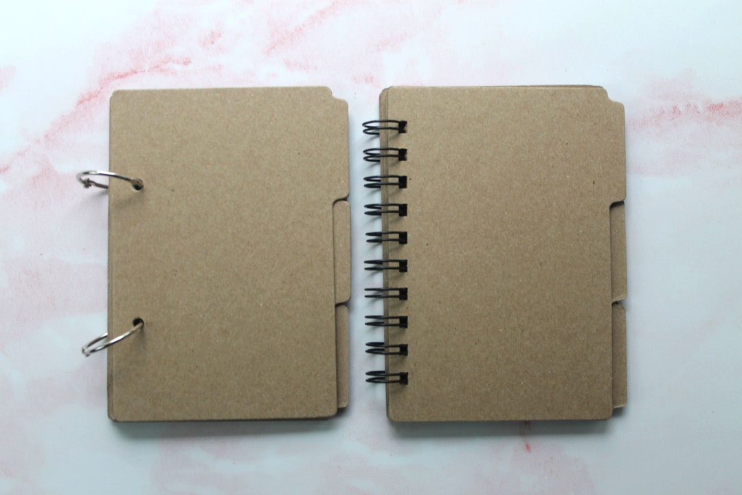 Tabbed Scrapbook - Blank Chipboard File Folder Album - Mini Scrapbook ...