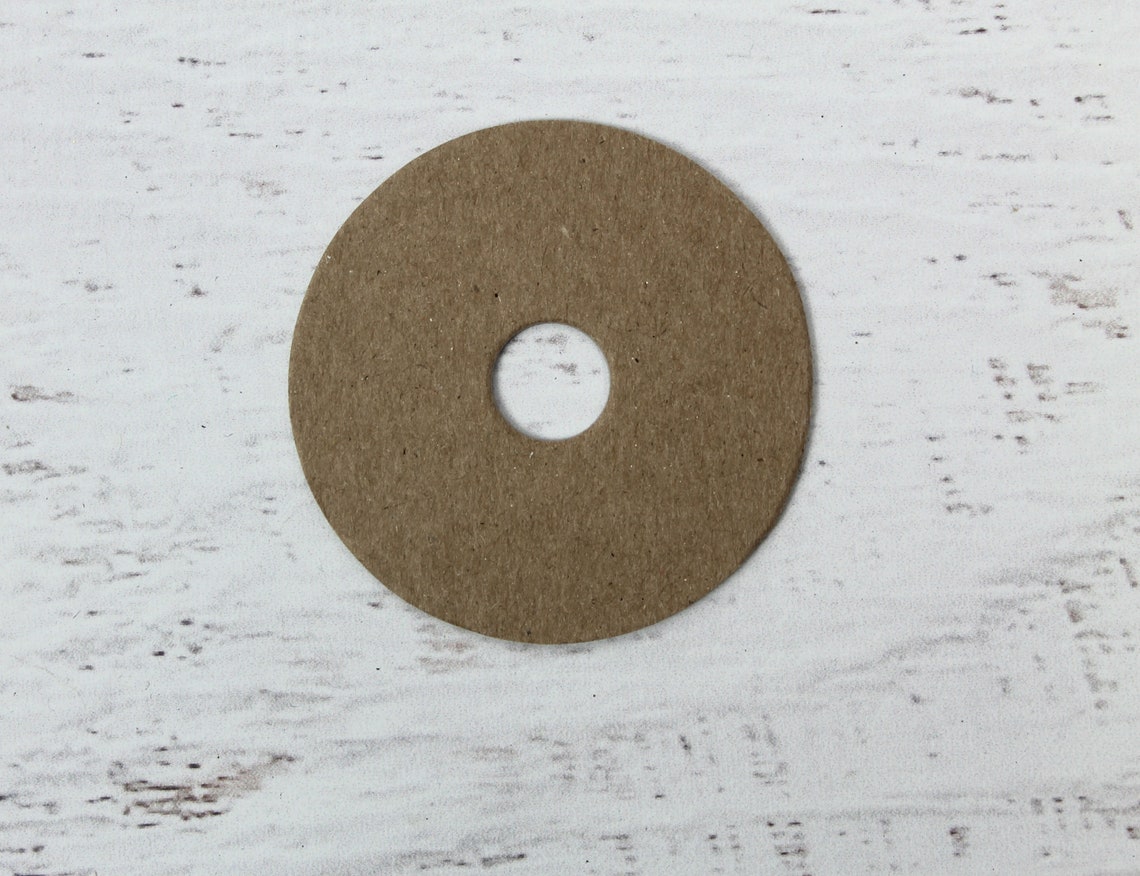 Cardboard Circle Die Cuts With Center Hole-blank - Etsy