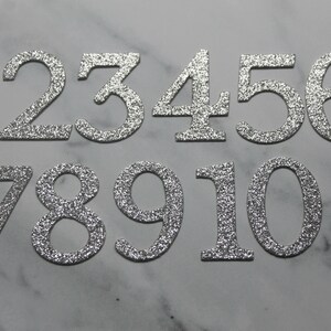 1 3/8" Glittered Number Set - Advent Calendar Numbers - Party Numbers ...