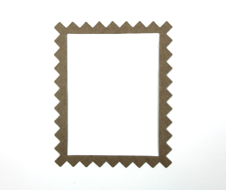 3 Zig Zag Frame Bare Chipboard Frame Fancy Edge Die Cuts | Etsy