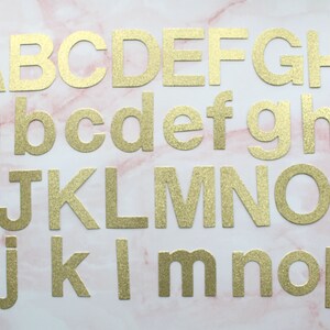 3" Glittered Paper Letters - Block Font Choose Letters-phrase - Custom ...