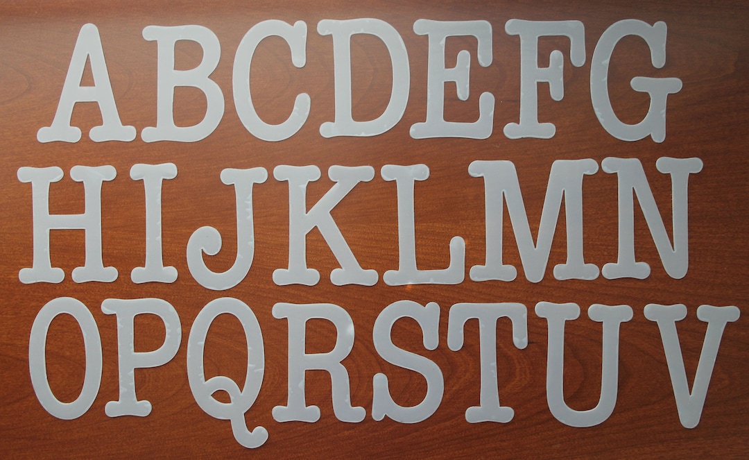 3" Acrylic Alphabet - Typewriter Lowercase or Uppercase - Clear Acrylic ...