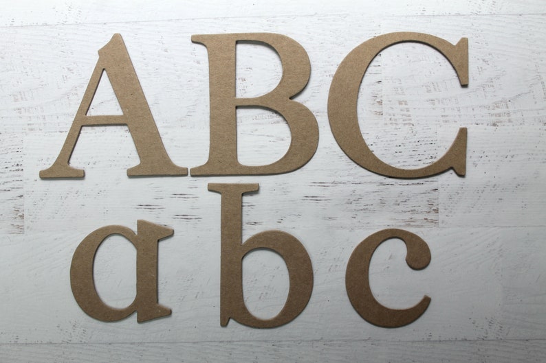 4 Alphabet Serif Upper or Lowercase Alphabet Letters | Etsy