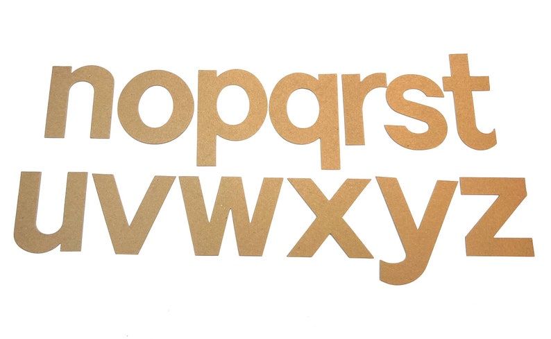 5" Alphabet Die Cuts - Block Font Uppercase, Lowercase, Numbers ...