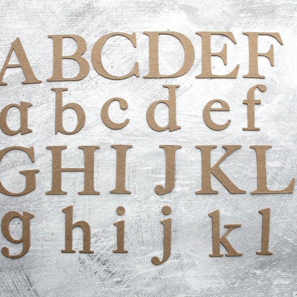 Chipboard Letters - Etsy