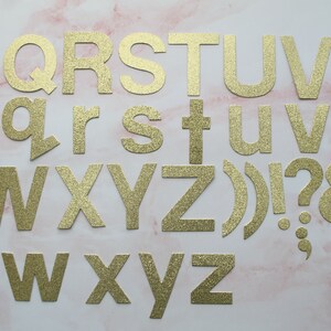 3" Glittered Paper Letters - Block Font Choose Letters-phrase - Custom ...