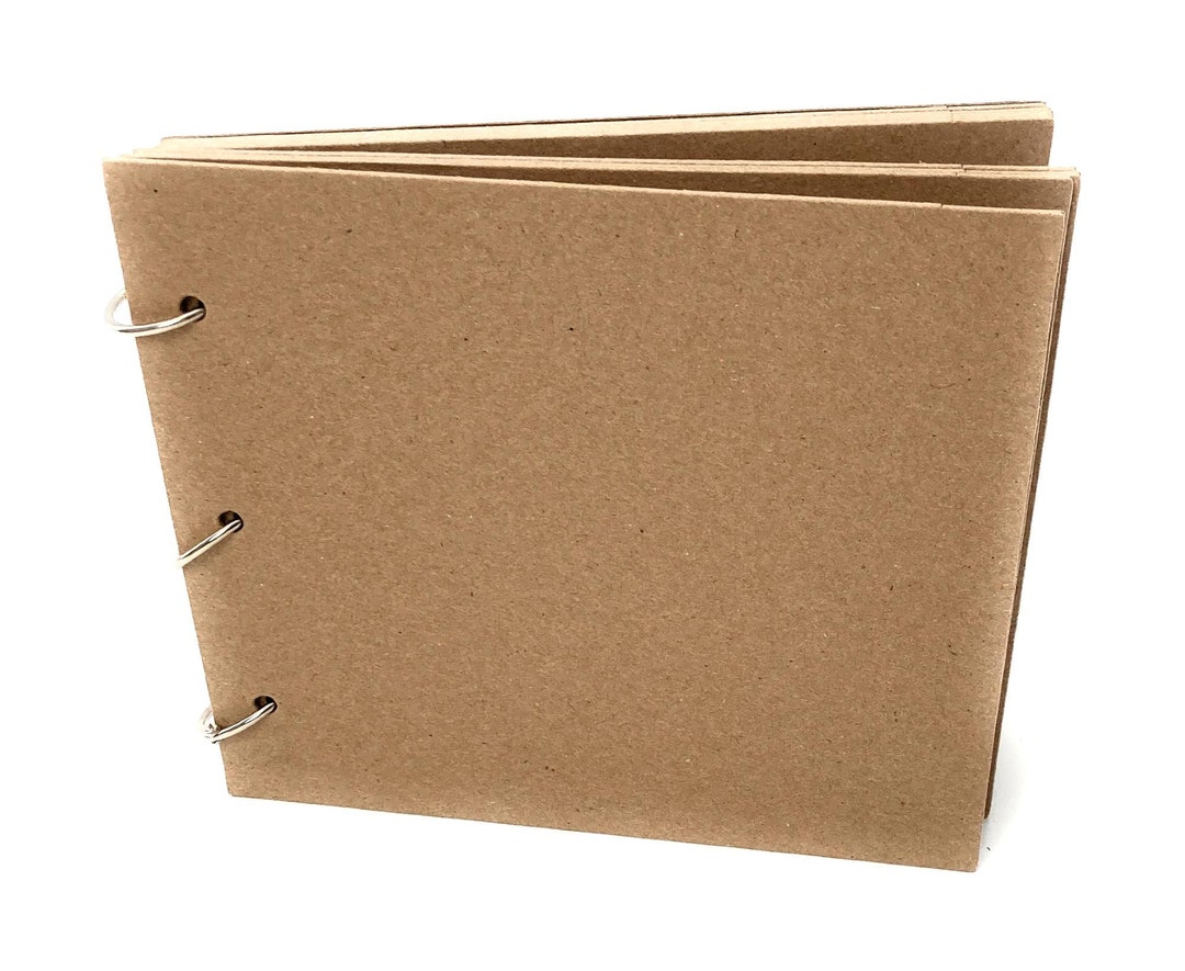 Blank Chipboard Scrapbook - Bare Junk Journal Album-6 7/8" X 6" - Photo ...